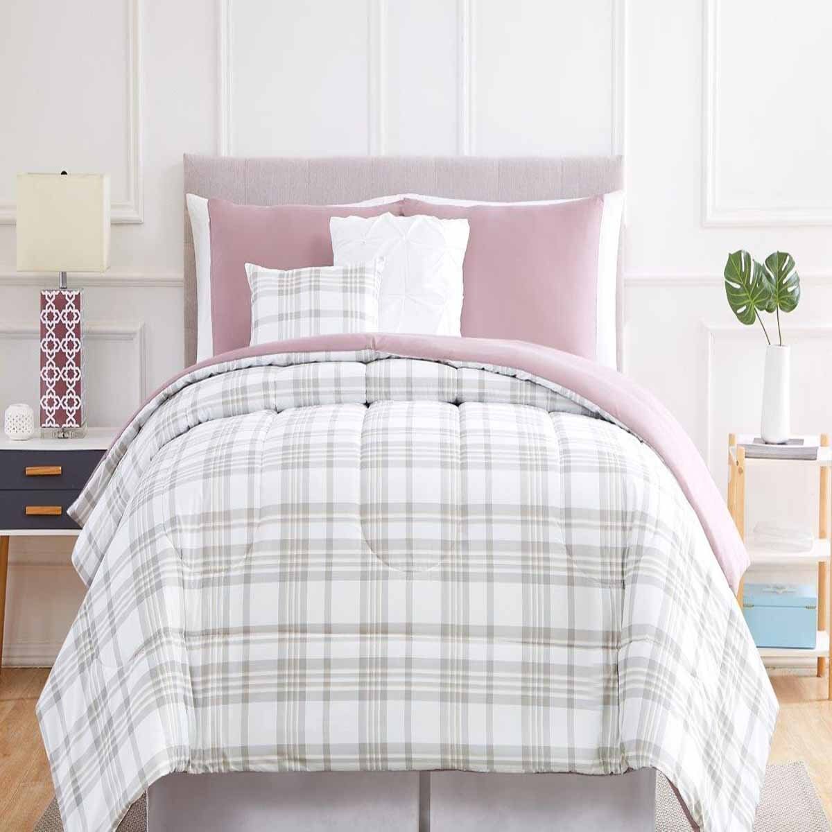 Edredón Plaid Rose Home Nature - King
