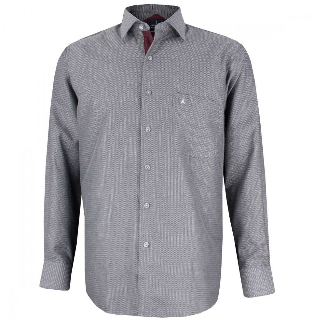 Camisa de Vestir Regular Fit Manchester Color Gris Obscuro para ...