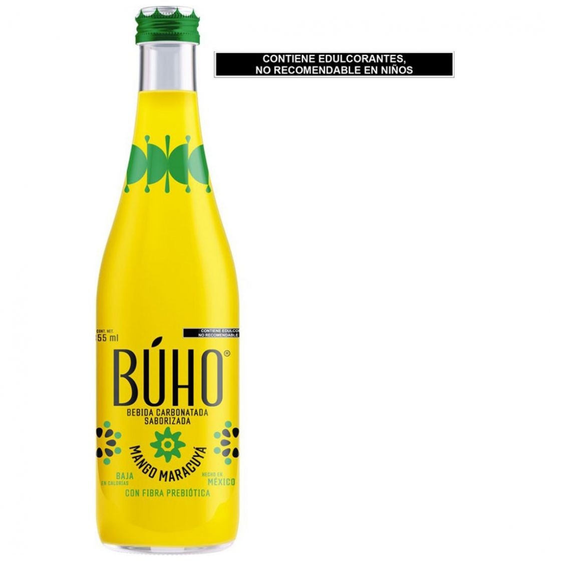 Búho Soda Sabor Mango-Maracuyá 355 Ml.