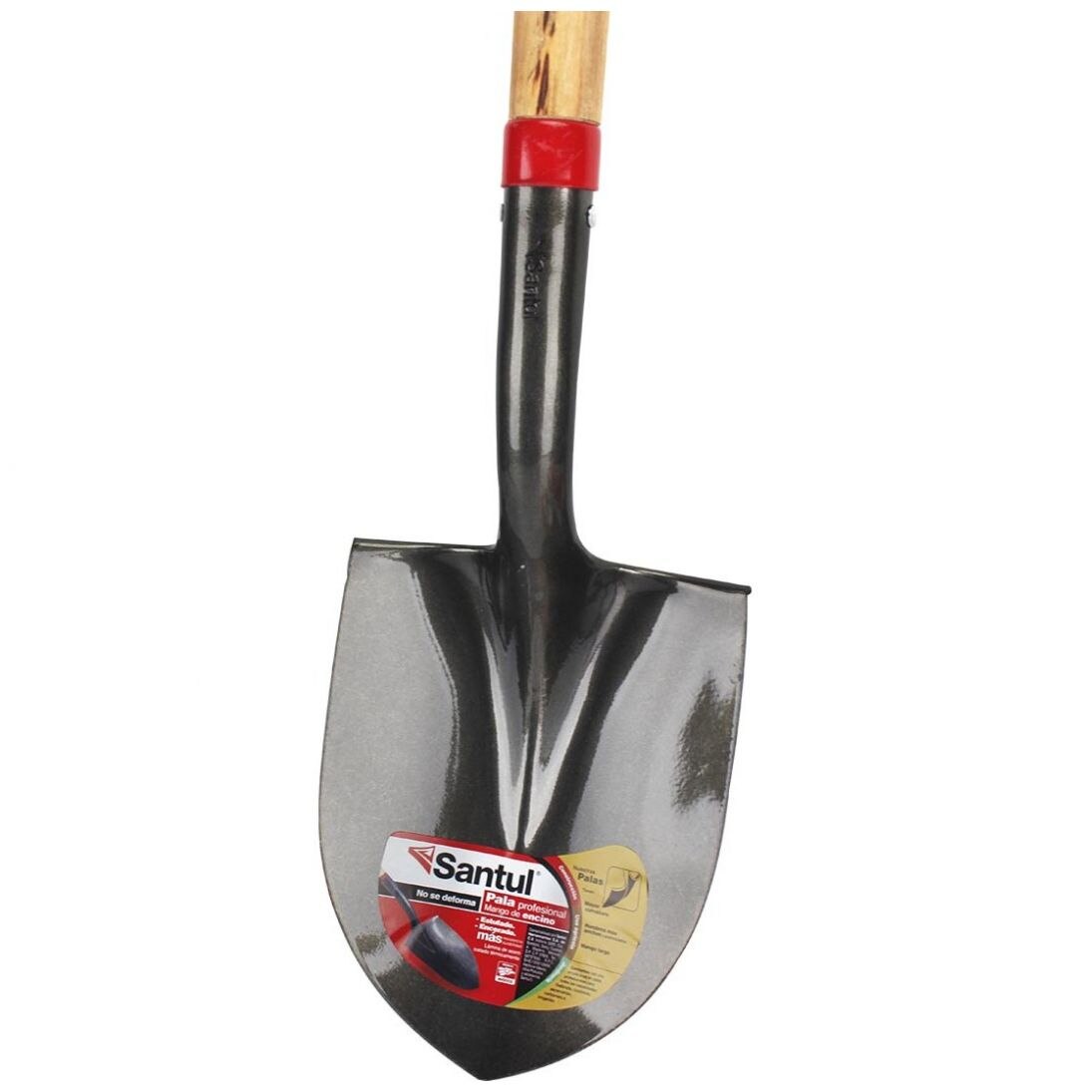 Pala redonda, mango corto, madera de encino - Sears