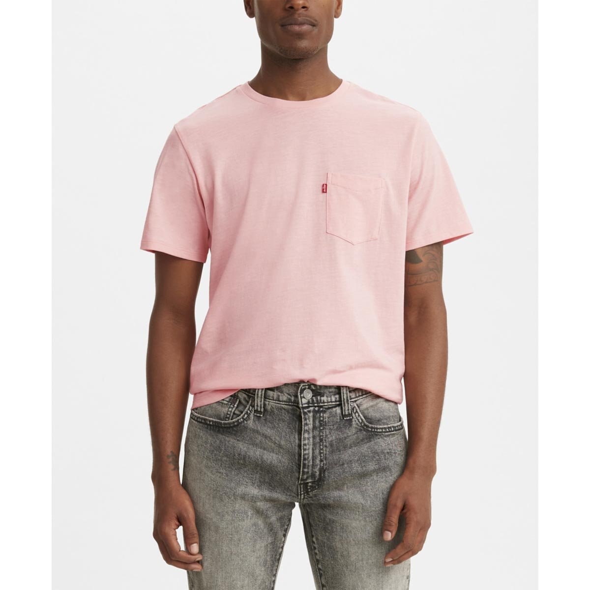Playera rosa lisa para caballero levi's modelo 19342-0179 - Sears