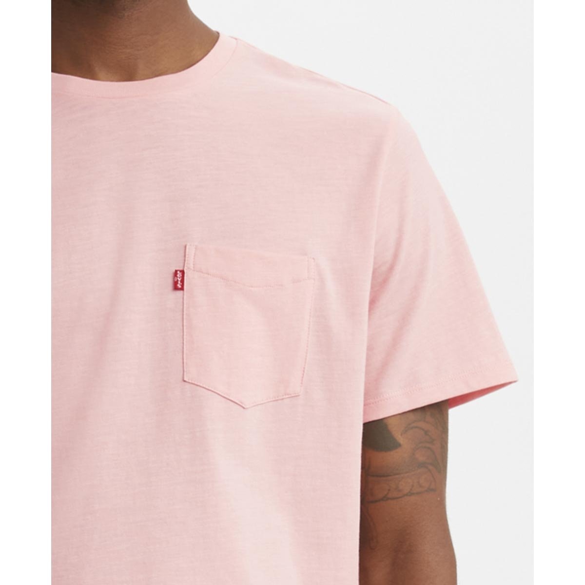 Playera rosa lisa para caballero levi's modelo 19342-0179 - Sears