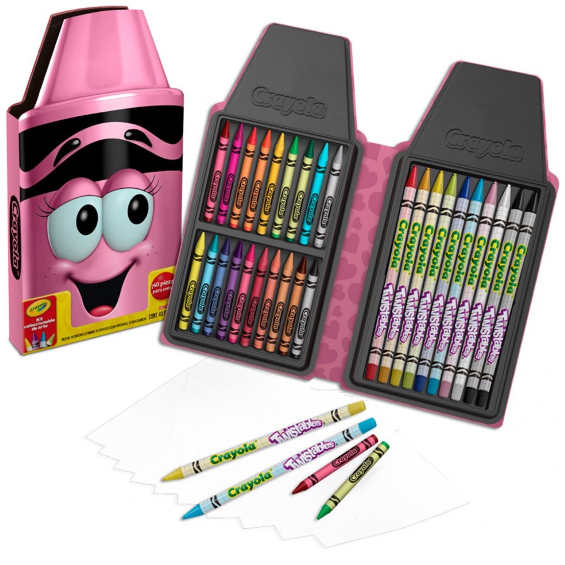 Kit crayolin azul y rosa + alcancía crayola - Sears