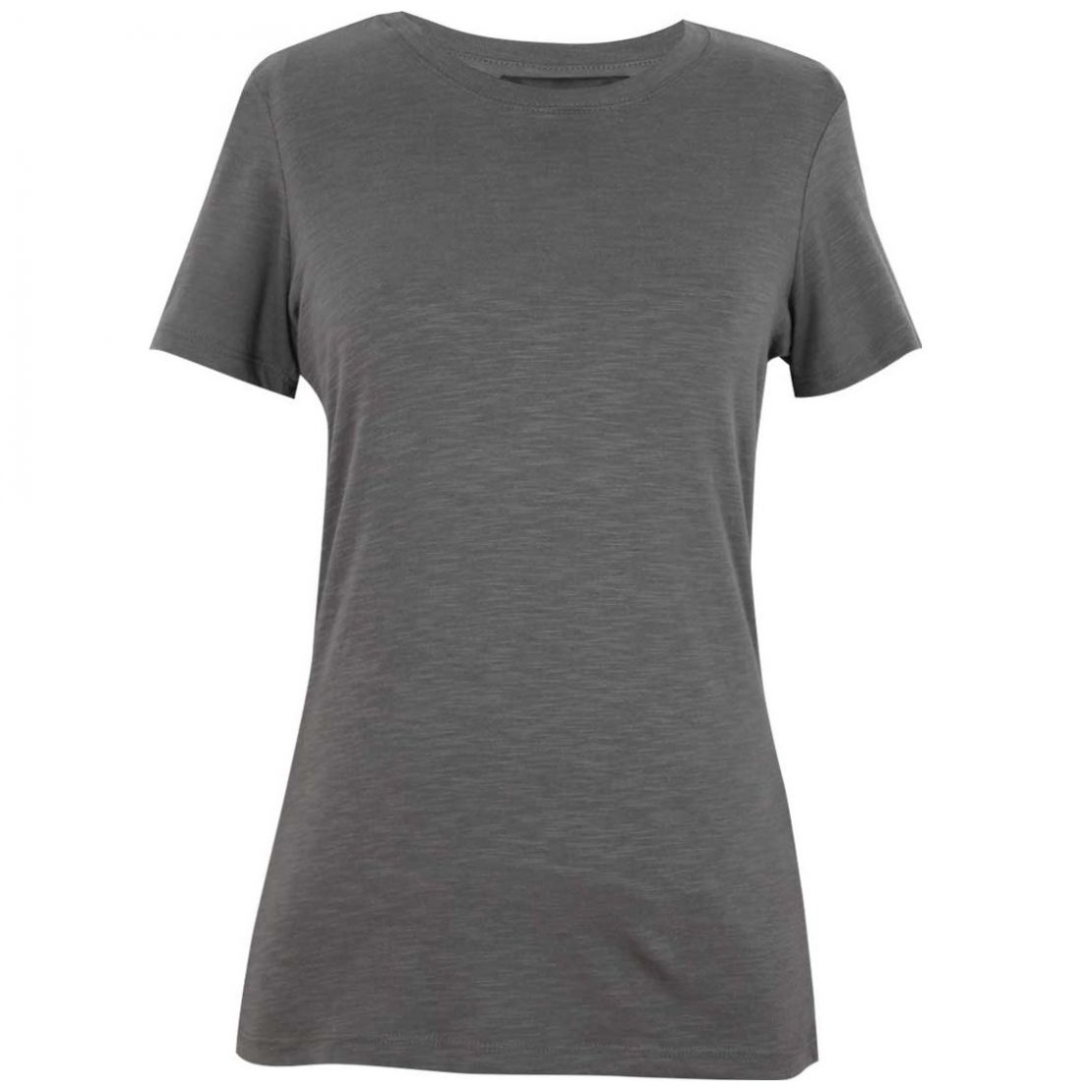 Playera Gris Manga Corta Diseño Liso Just By Basel para Dama