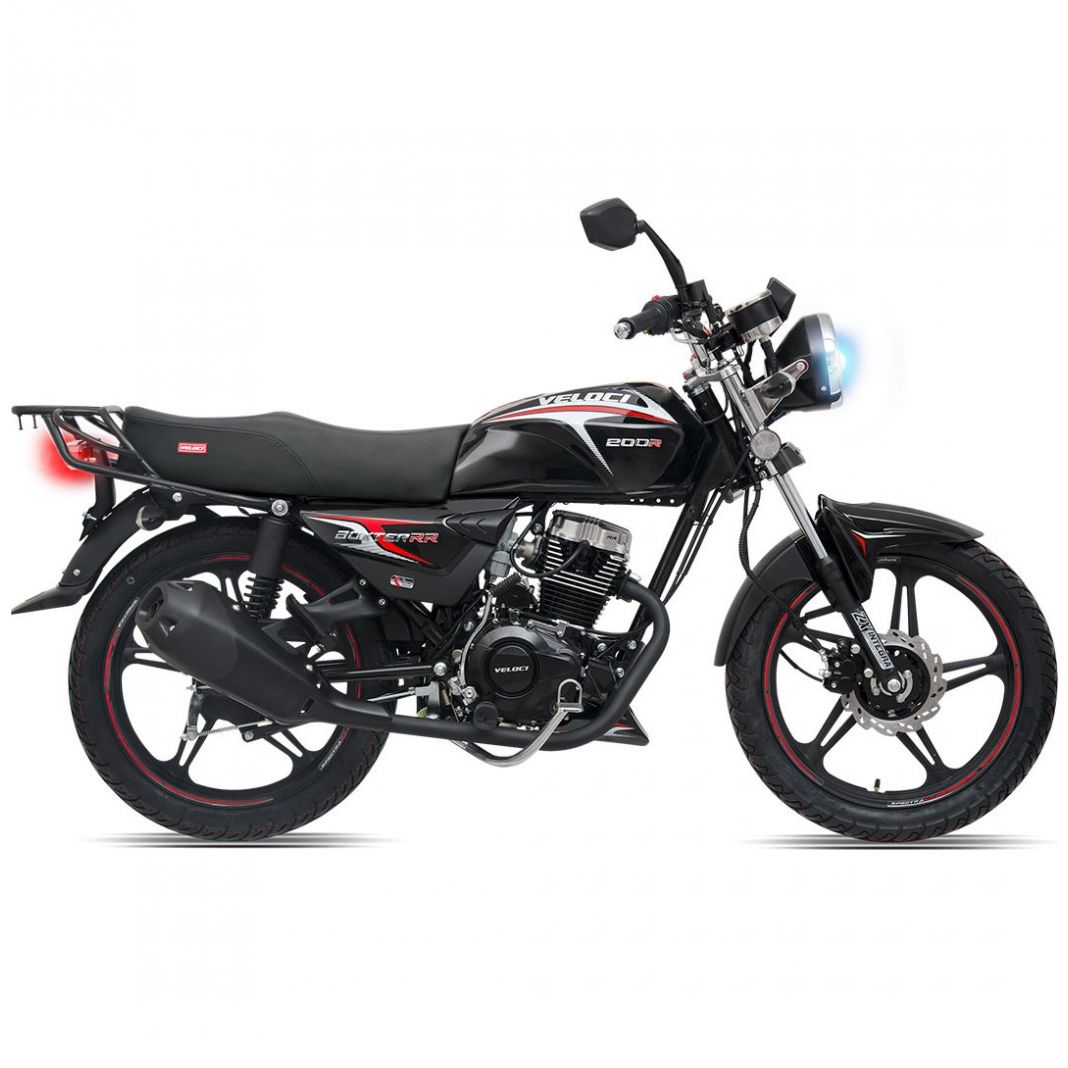 Motocicleta Negra Boxter Rr2 200Cc 2021 Veloci