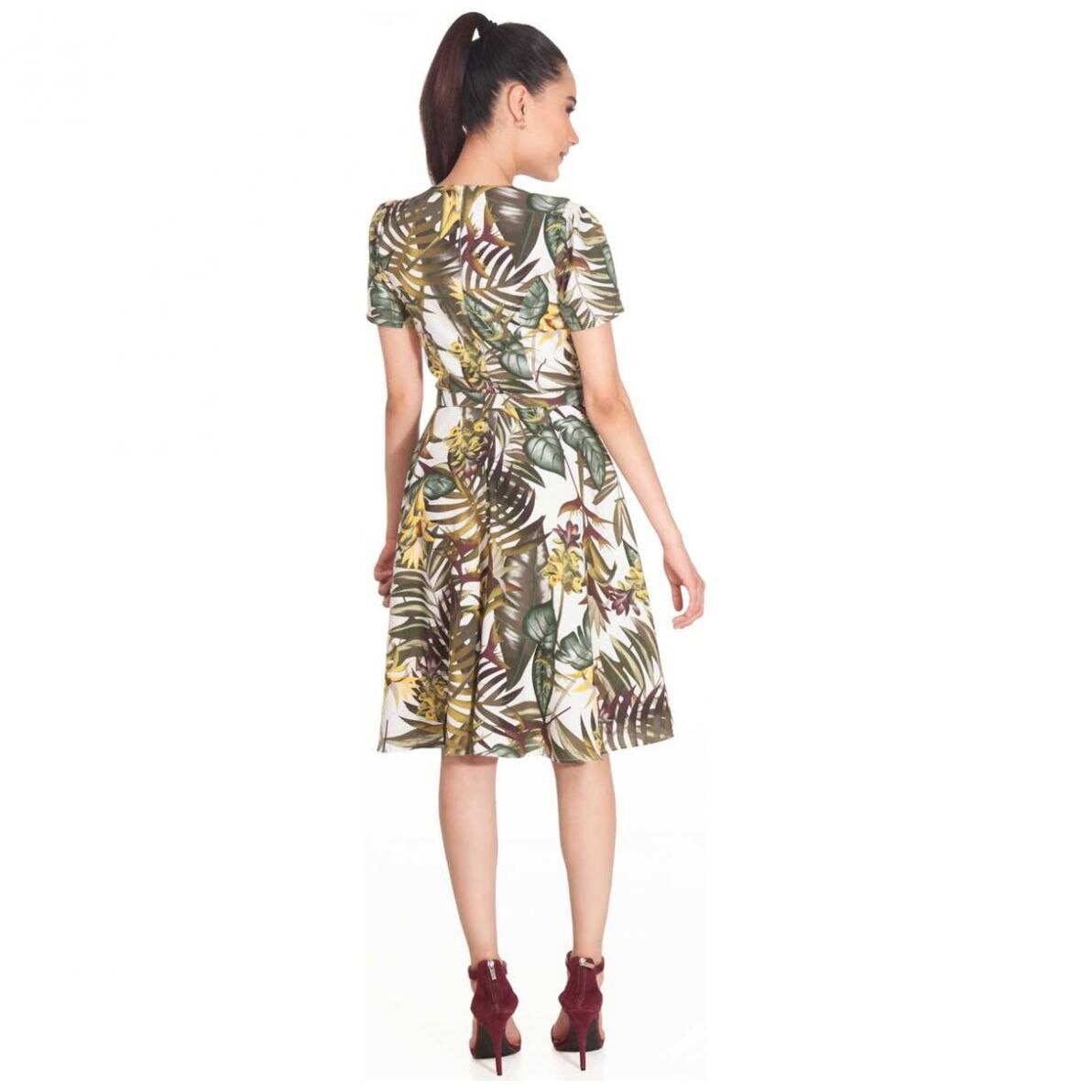 Vestido estapado sbh by sarah bustani para dama - Sears