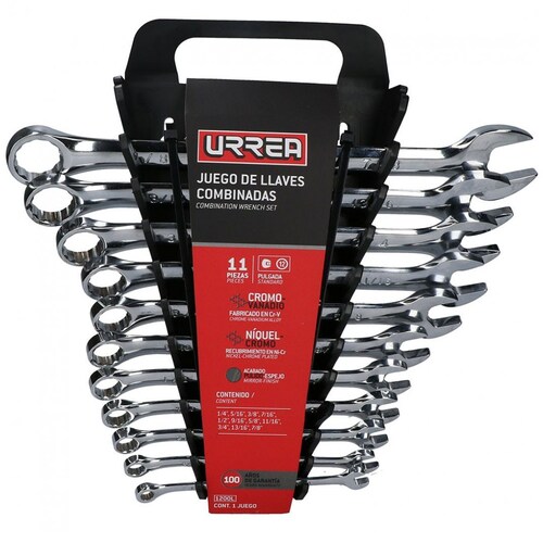 Juego de Llaves Combinadas 11 Pz Pulgadas Urrea