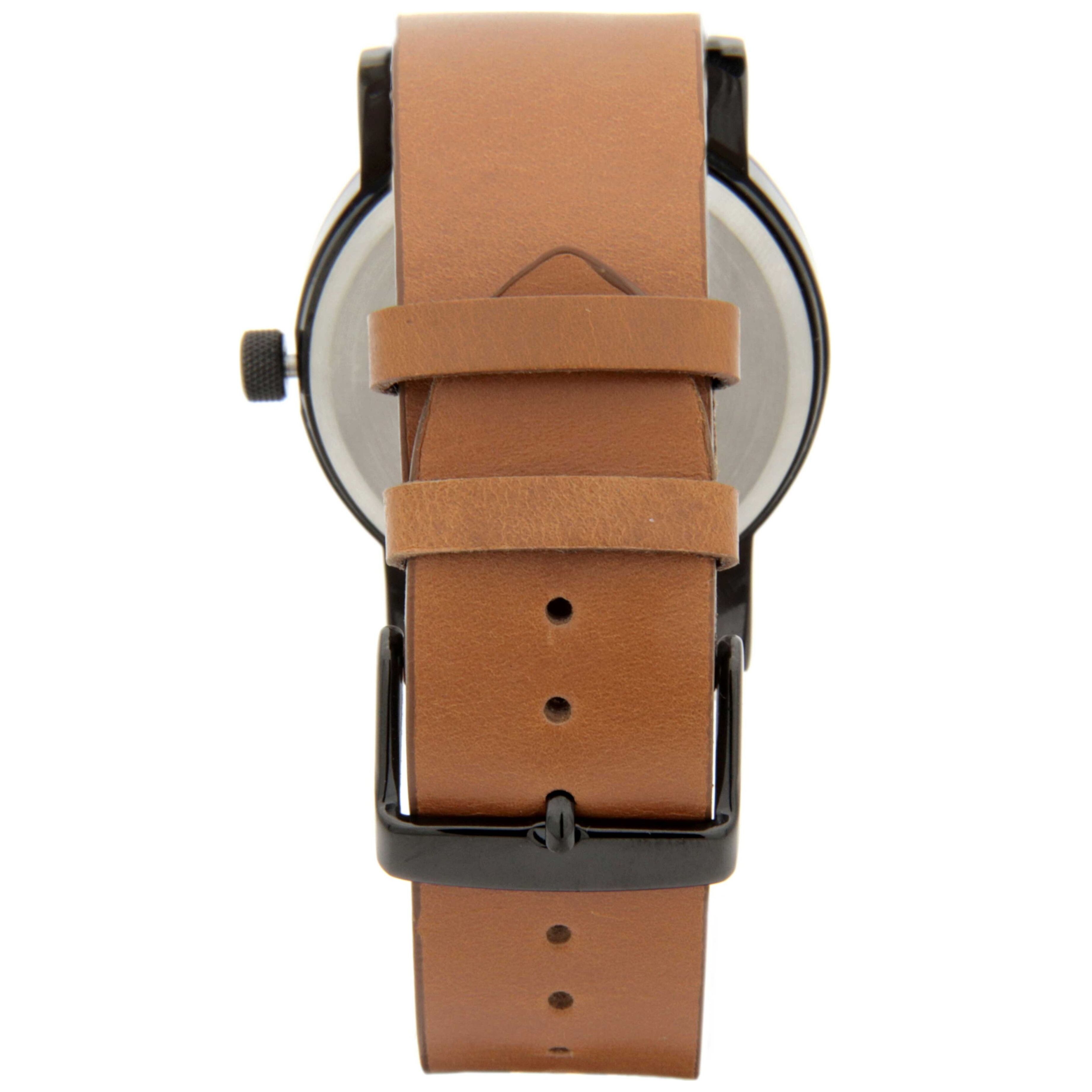 Reloj para caballero correa piel café timex fashion - Sears