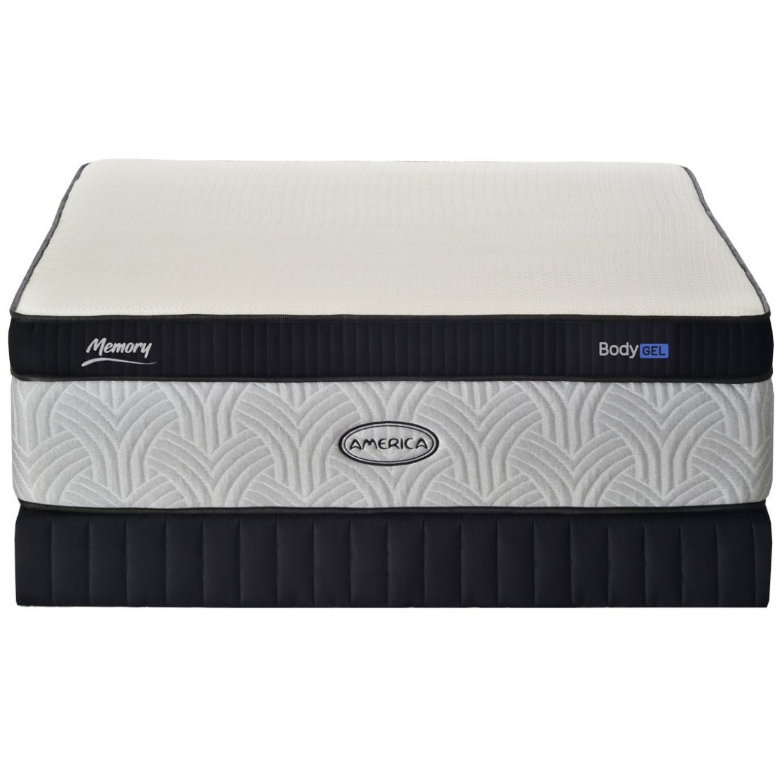 Juego de Colchón Y Box América Matrimonial Cloud