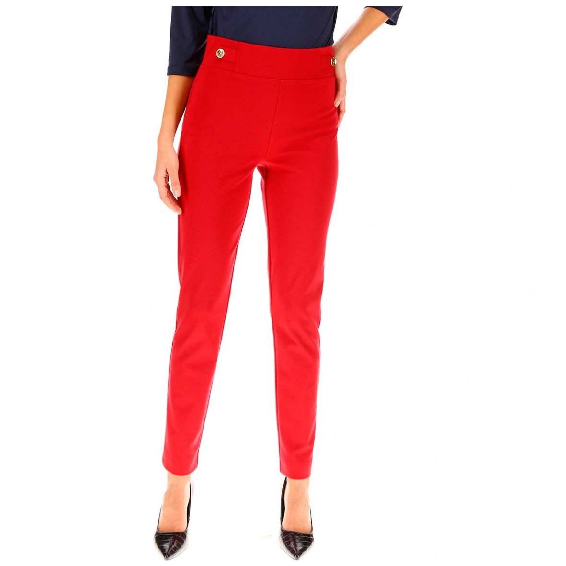 Legging Rojo Liso Apostrophe