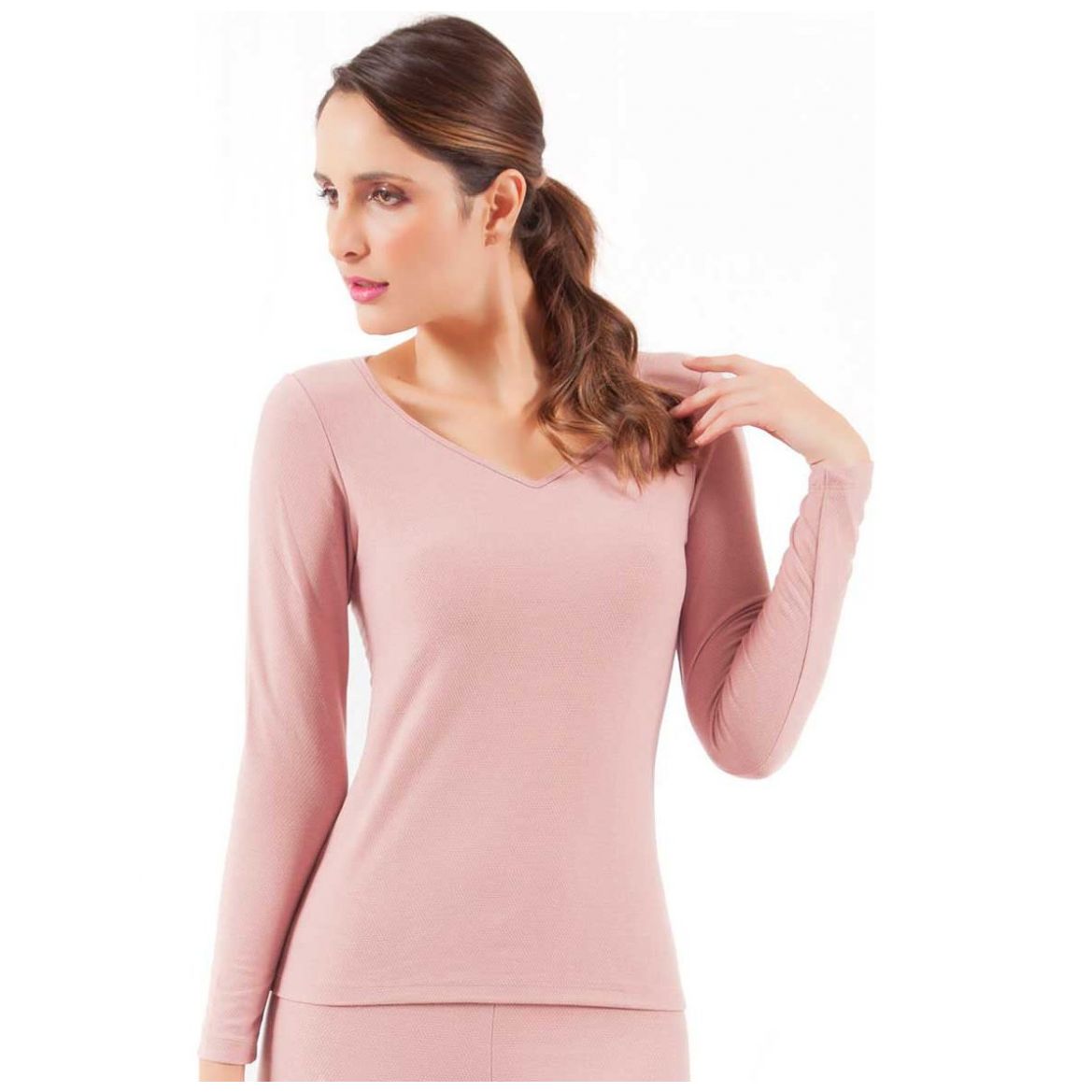 Blusa Térmica Cuello V Zero Body Control 2660S21