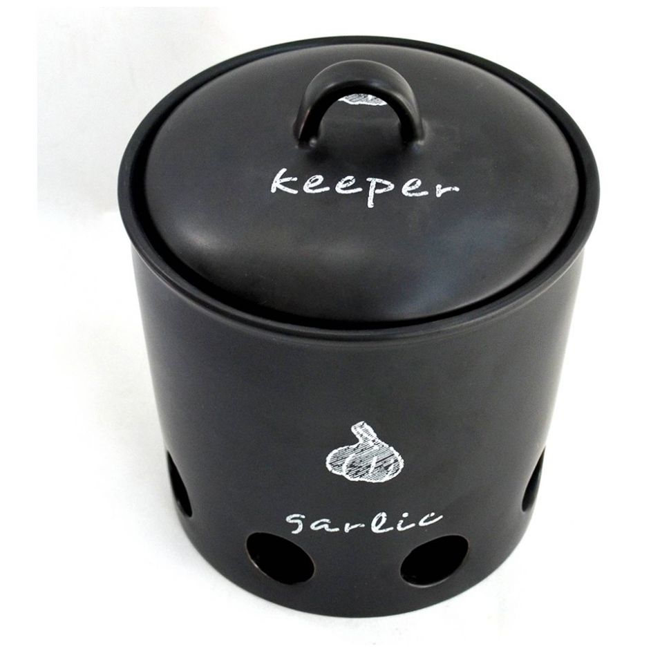 Recipiente de Cerámica para Guardar Ajos Tabletops