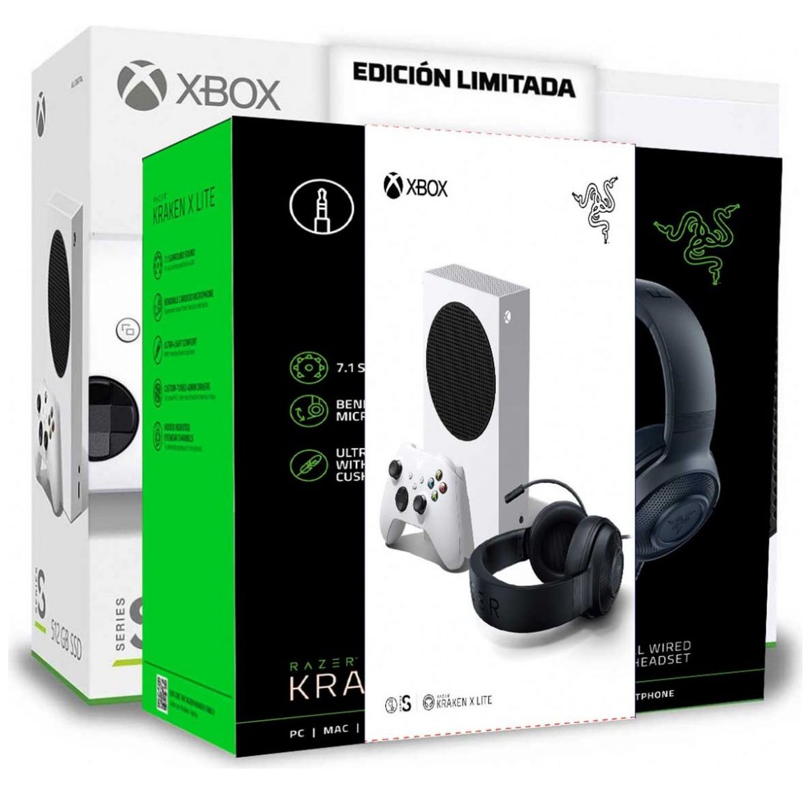 Consola Xbox Series S 512Gb + Razer Kraken X Lite