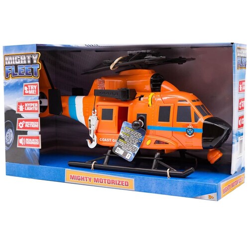 Helicoptero Naranja Mighty Fleet Mighty Motorized