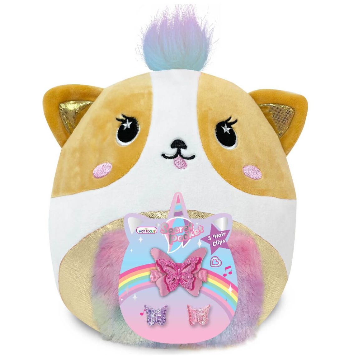 Squeeze Abrazable con Accesorios para el Cabello Corgi Hot Focus