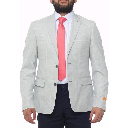 Saco para Hombre Color Gris Parches en Mangas Carlo Corinto