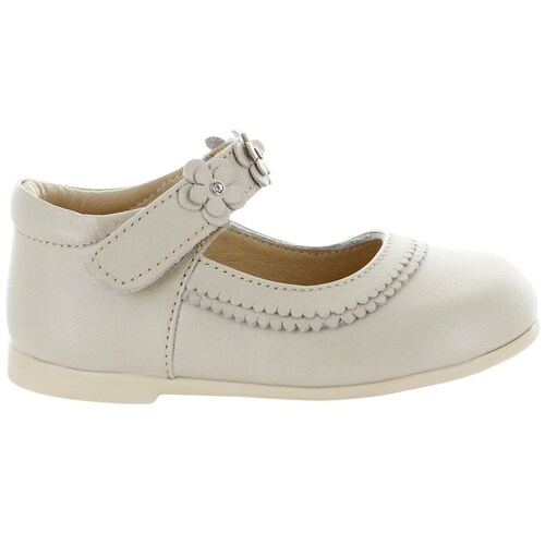 Zapato Bubulin Flores 12-16 Beige Mini Burbujas Niña