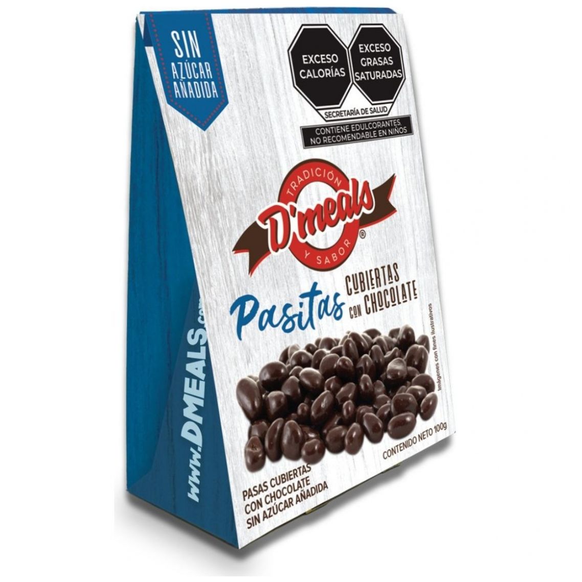 Pasitas Cubiertas con Chocolate Sa 100 G D Meals