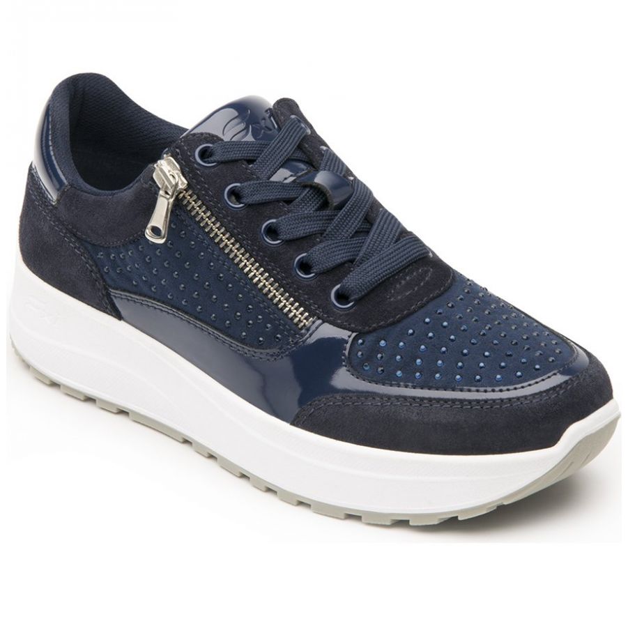 Tenis con Cierre Lateral Azul Flexi