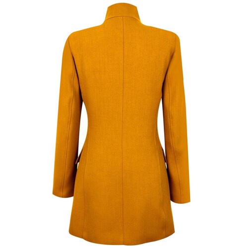 Abrigo para Mujer Manga Larga Cuello Alto Diseño Cruzado Elle