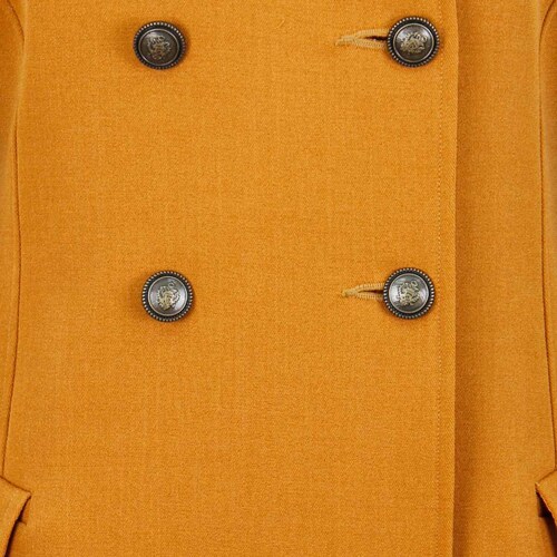 Abrigo para Mujer Manga Larga Cuello Alto Diseño Cruzado Elle