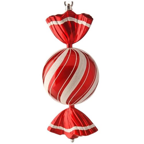 Adorno Dulce Rojo Y Blanco Colección Candy 32 Cm