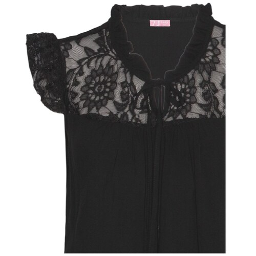 Blusa Manga Olan con Encaje 7J Lady para Mujer