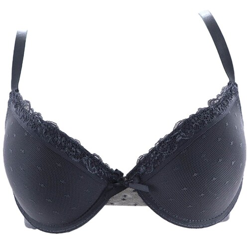 Brasier Copa Preformada con Mesh Y Encaje Couture