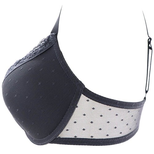 Brasier Copa Preformada con Mesh Y Encaje Couture