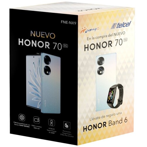 Celular Honor H70 5G 128 Color Azul R9 (Telcel) Bundle