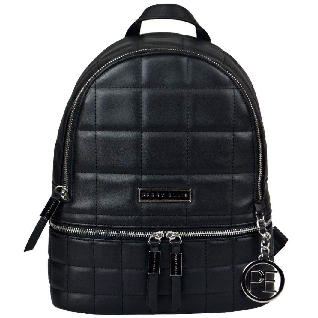 Bolsa Estilo Backpack Marca Perry Ellis Color Negro Modelo A06773
