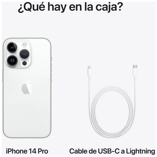Iphone 14 Pro 256Gb Color Plata R9 (Telcel)