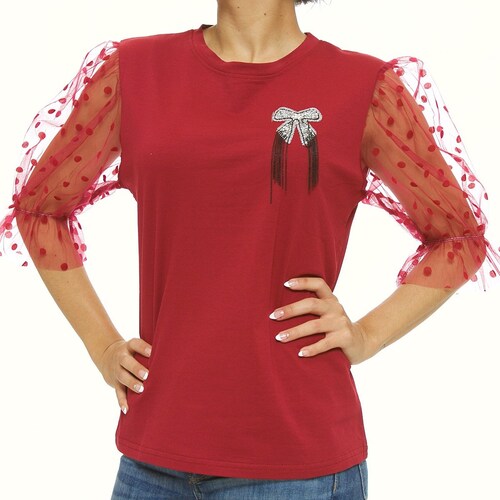 Blusa con Moño para Dama Banana Jeans