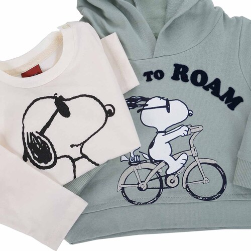 Conjunto 3 Piezas Estampado Snoopy para Bebé