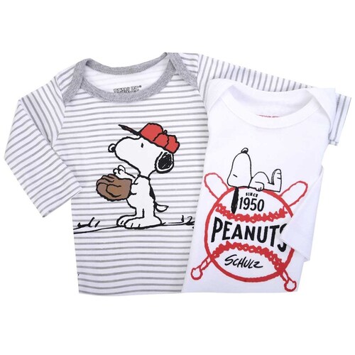 Set 3 Estampado Y Bordado Snoopy para Bebé