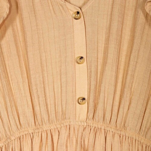 Vestido Largo con Olan Y Botones de Paleteado Philosophy Jr Collection