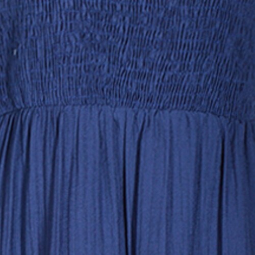 Vestido Largo con Olanes Y Smock de Paleteado Toolman