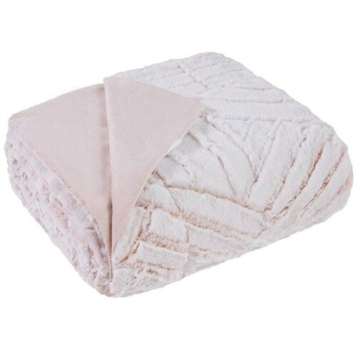 Frazada Faux Fur Rosa Vintage Home