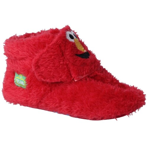 Pantufla C Velcro Elmo 12-15 Rojo Sesamo
