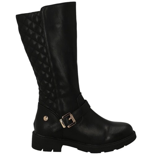 Bota Tubo Largo 18-23 Negro Xti para Niña