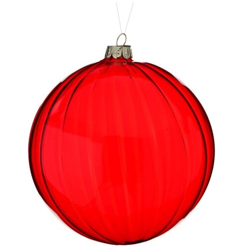 Esfera de Cristal Roja 12 Cm