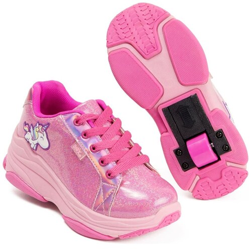 Tenis Patín Unicornio 18-22 Rosa Onix para Niña