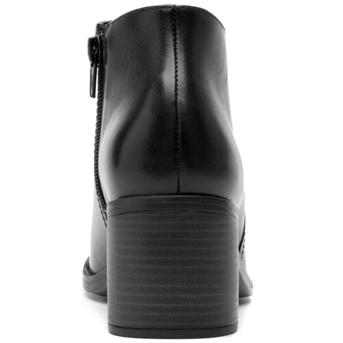 Bootie Casual Liso con Cierre Negro Flexi para Mujer