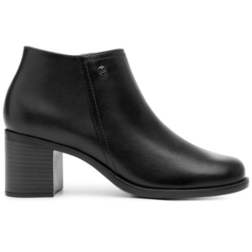 Bootie Casual Liso con Cierre Negro Flexi para Mujer