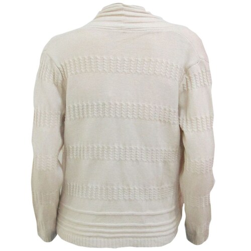 Suéter Bella Vita Manga Larga Cuello Abierto Diseño: Tejido de Punto