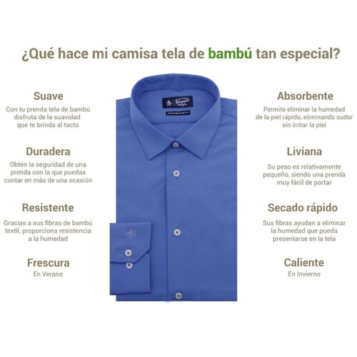 Camisa Manga Larga Original Penguin Plus para Hombre