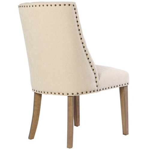 Silla Cory Tufted Flax Vintage Home