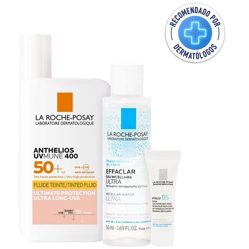 Kit Protector Solar Piel Normal a Mixta con Color Fluido