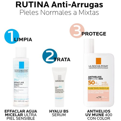 Kit Protector Solar Piel Normal a Mixta con Color Fluido