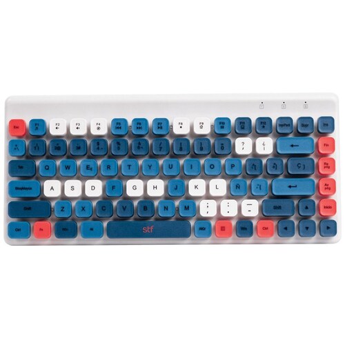 Teclado+ Mouse Stf Inalámbricos Juno Azul